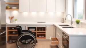 Kitchen Modifications for Wheelchair Users - Three Hearts Home